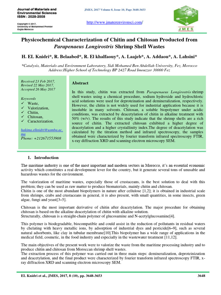 Chitosan Tres Important | PDF