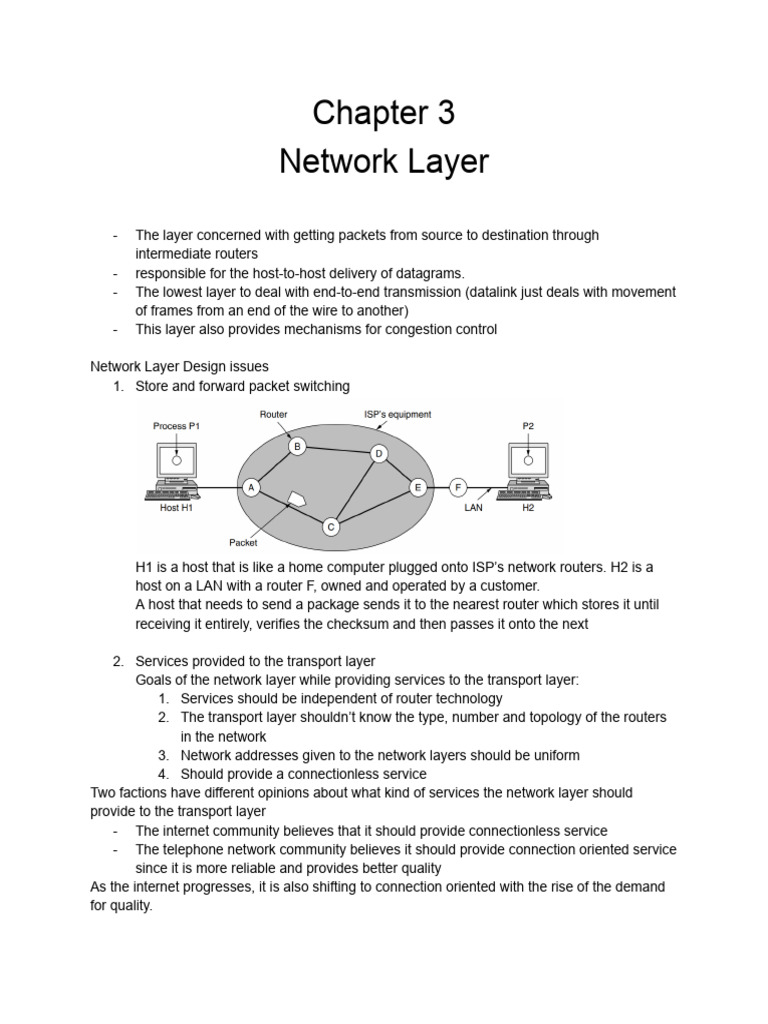 Network Layer in OSI Model | PDF | Routing | Computer Network