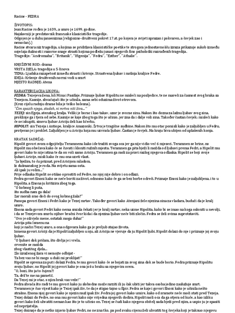Fedra | PDF