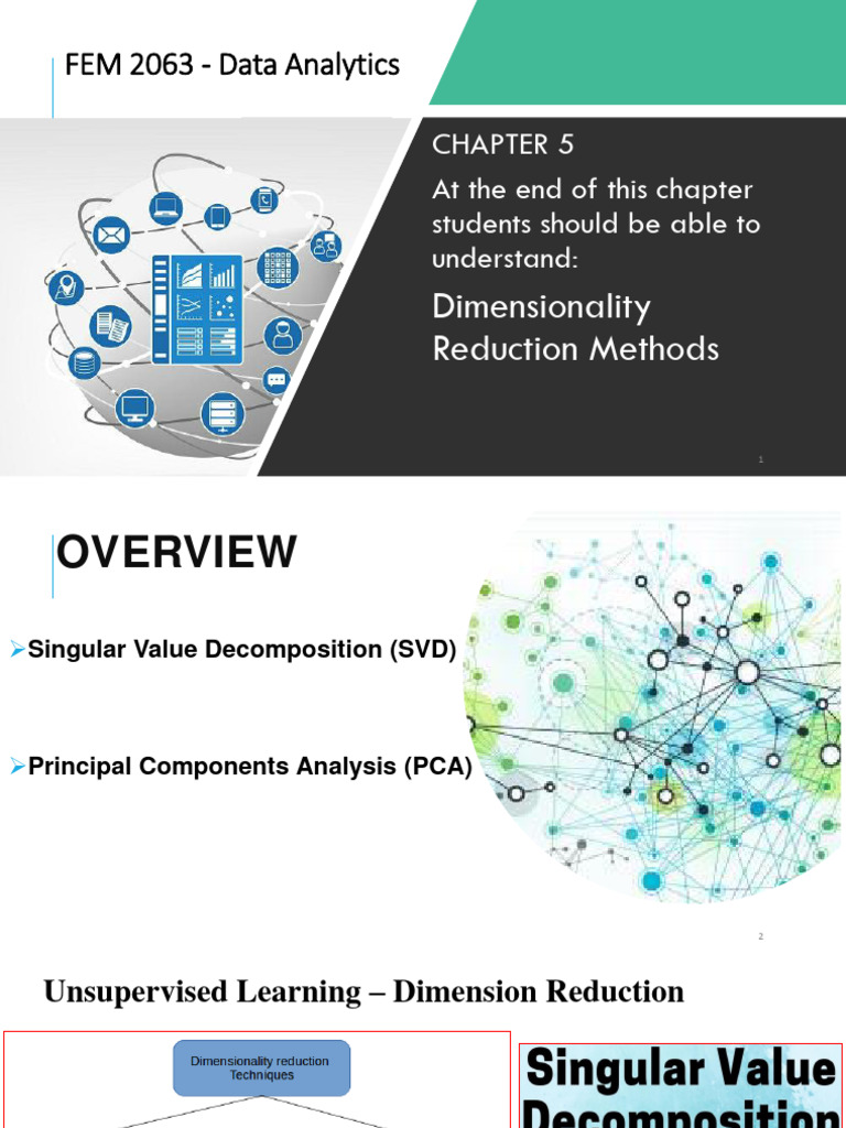 Chapter 5 Dimensional Reduction Methods | PDF | Principal Component ...