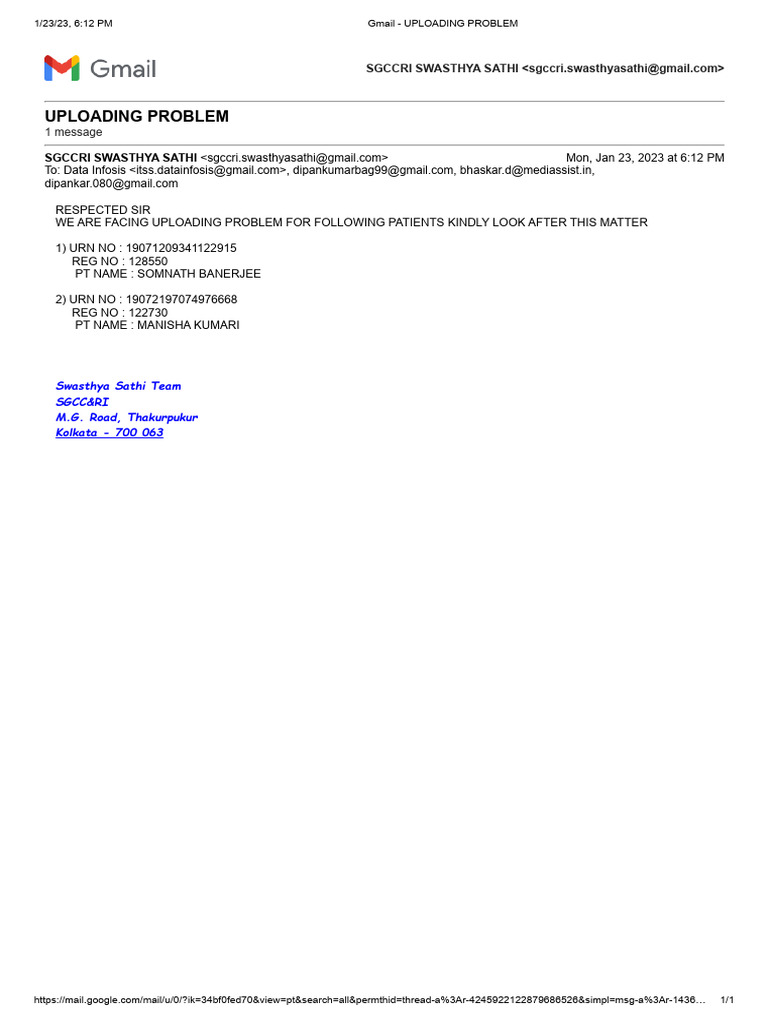 Uploading Problem | PDF