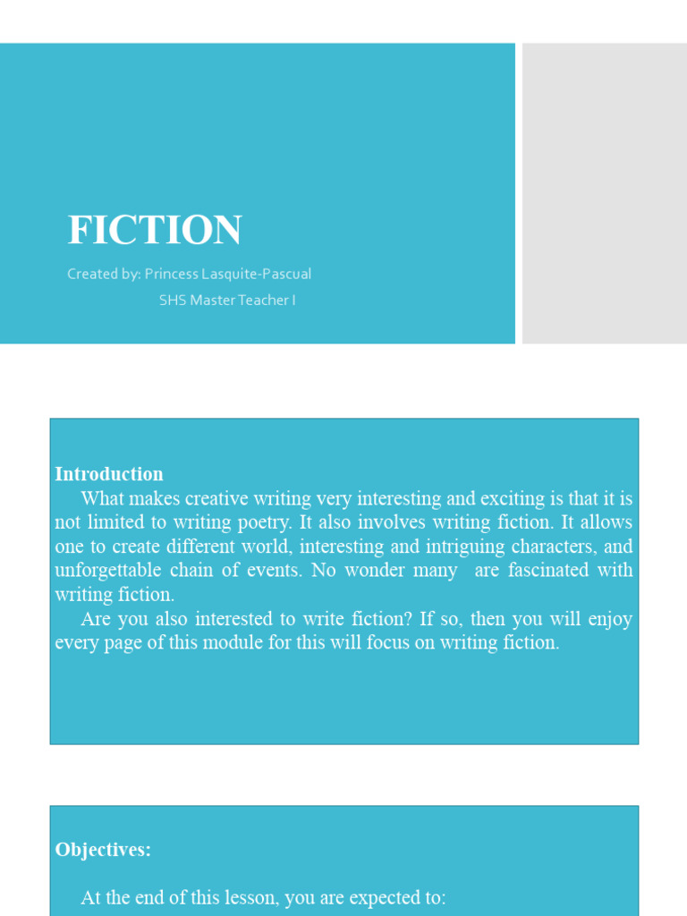 Fiction | PDF | Narration | Plot (Narrative)