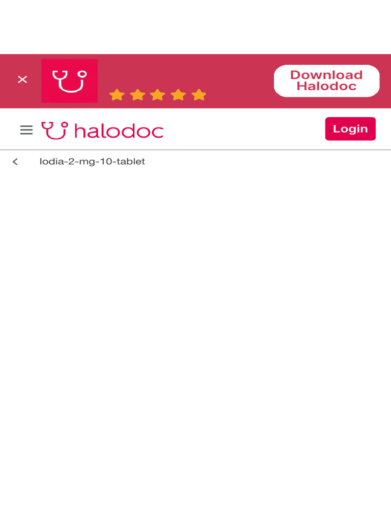 Lodia 2 MG 10 Tablet - Kegunaan, Efek Samping, Dosis Dan Aturan Pakai ...