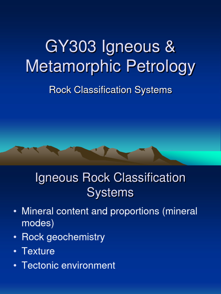 Lecture-2 (RockClassification) | PDF | Igneous Rock | Natural Materials