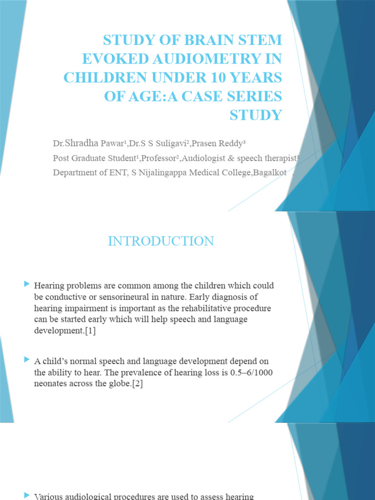 BERA | PDF | Hearing | Hearing Loss