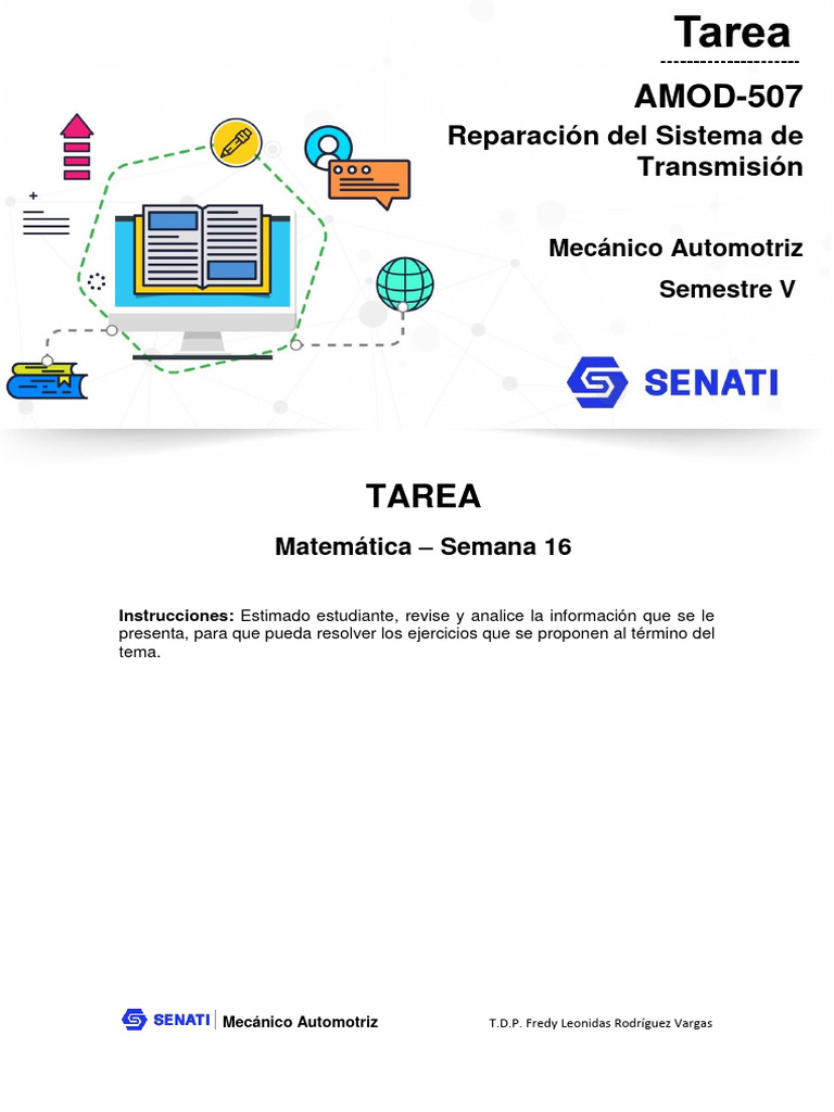 Amod - Amod - 507 - Tarea - MT - Alu - T016 | PDF | Engranaje | Cinemática