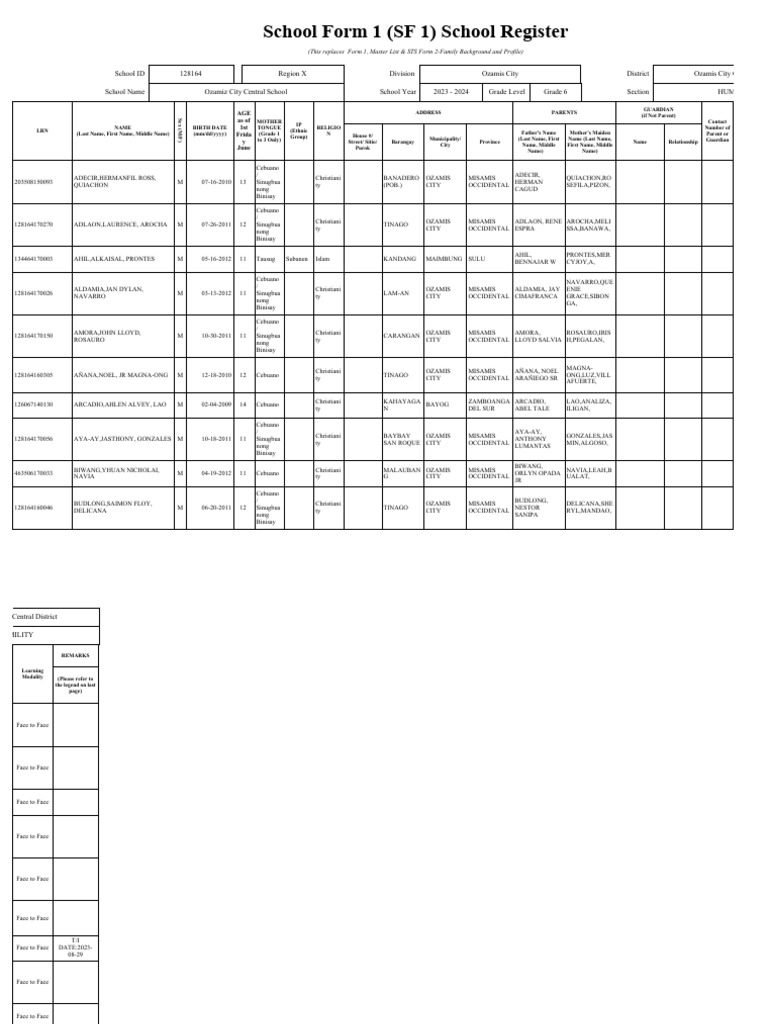 Sf1 - 2023 - Grade 6 - Humility | PDF
