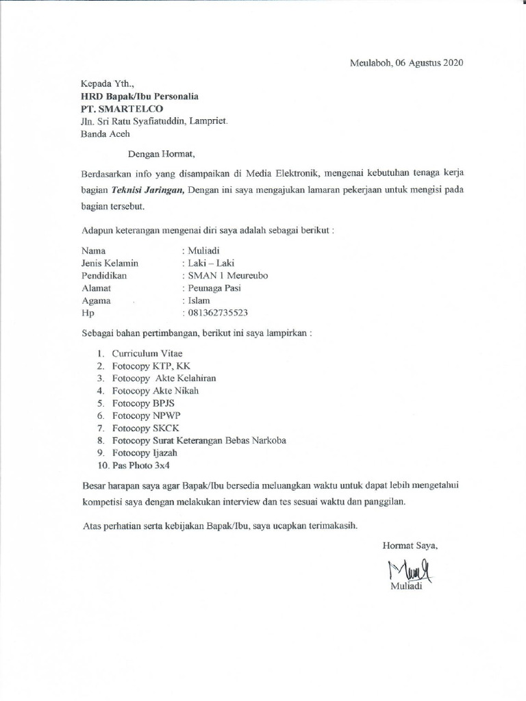 LAMARAN MULIADI(1) | PDF