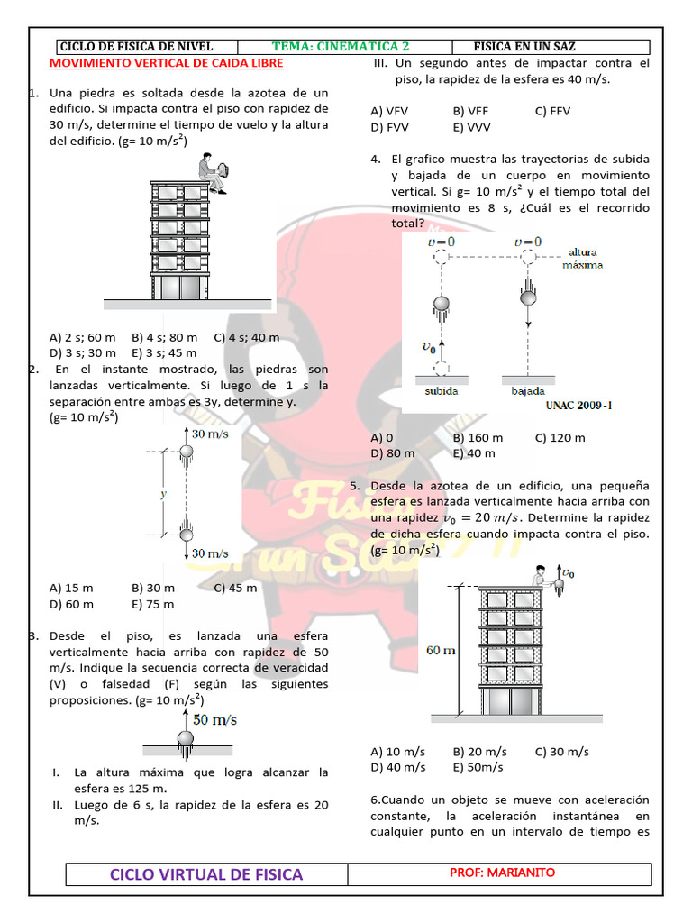 CINEMATICA 2 | PDF | Cinemática | Velocidad