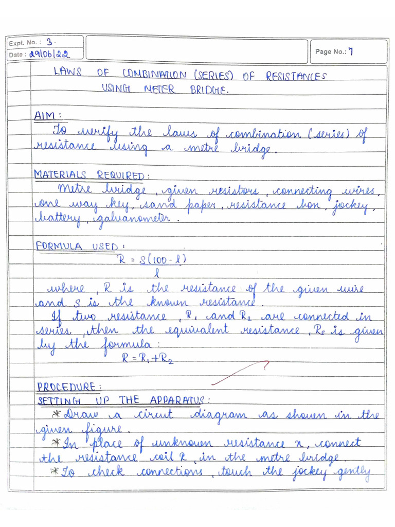 Physics Record 12th Standard Important Practical Question | PDF