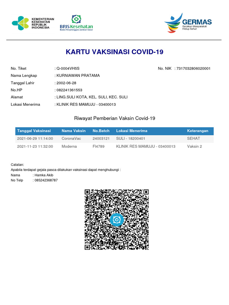 Contoh Surat Vaksin Pdf 