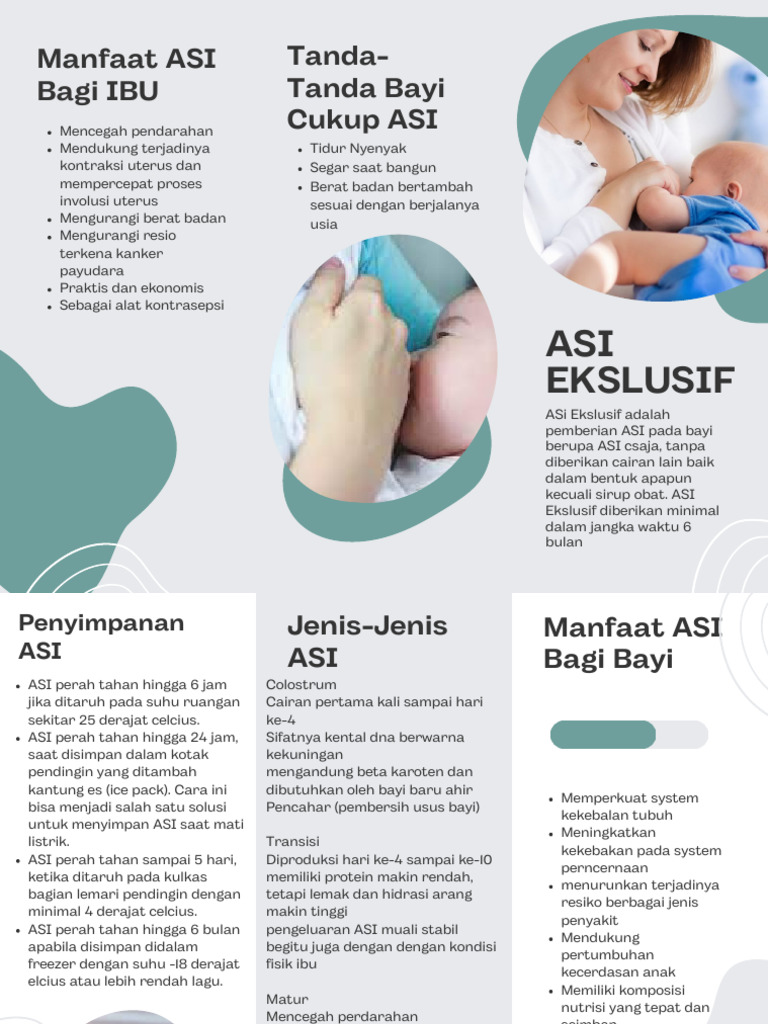 Manfaat dan Penyimpanan ASI Eksklusif | PDF