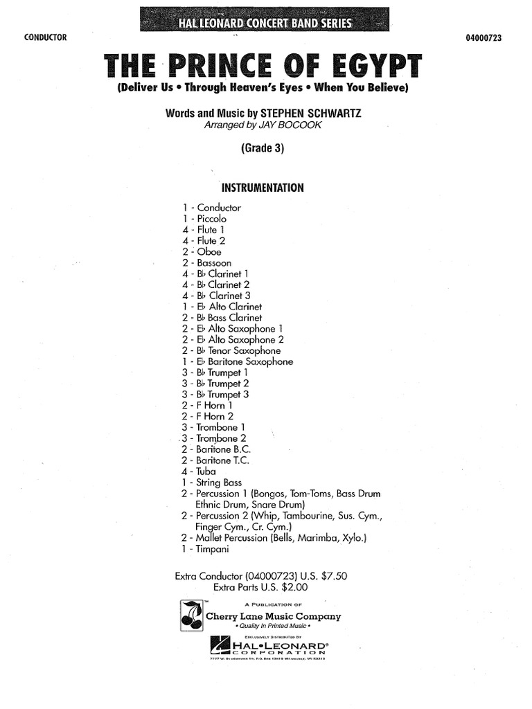 The Prince of Egypt | PDF