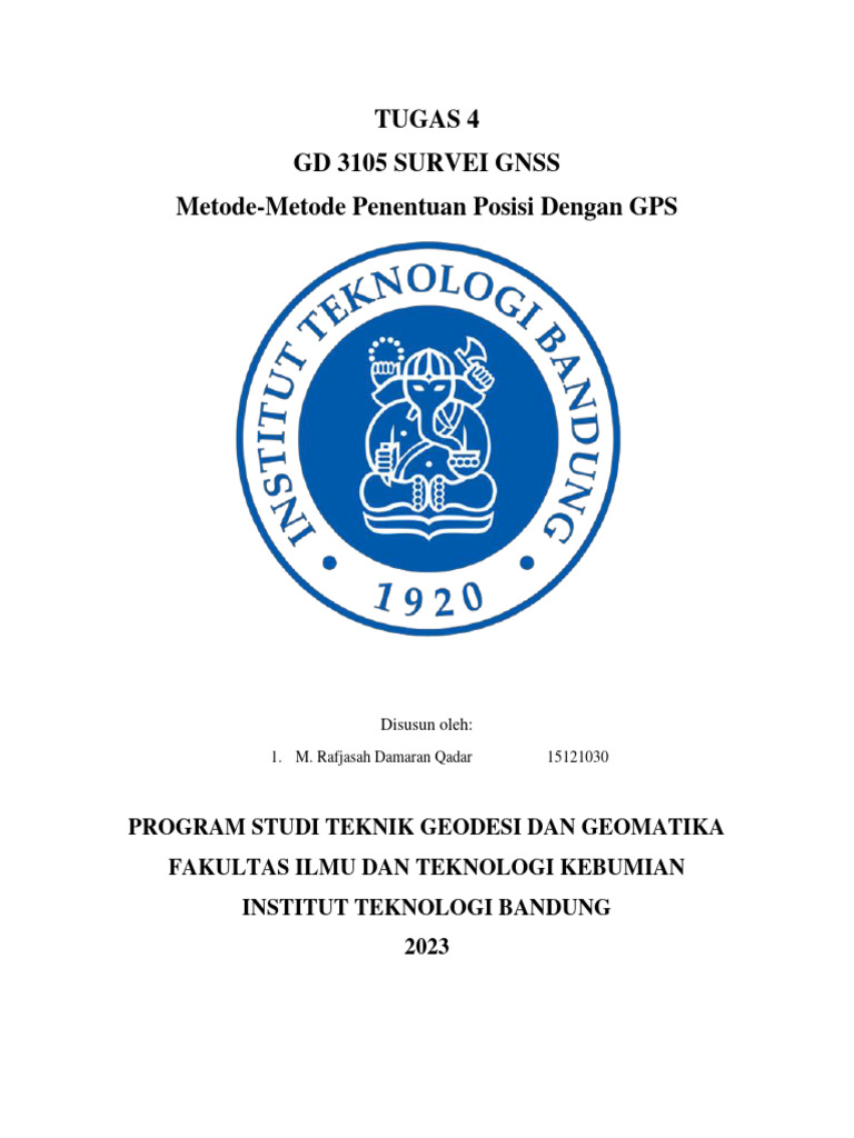 Tugas 4 Survei GNSS | PDF