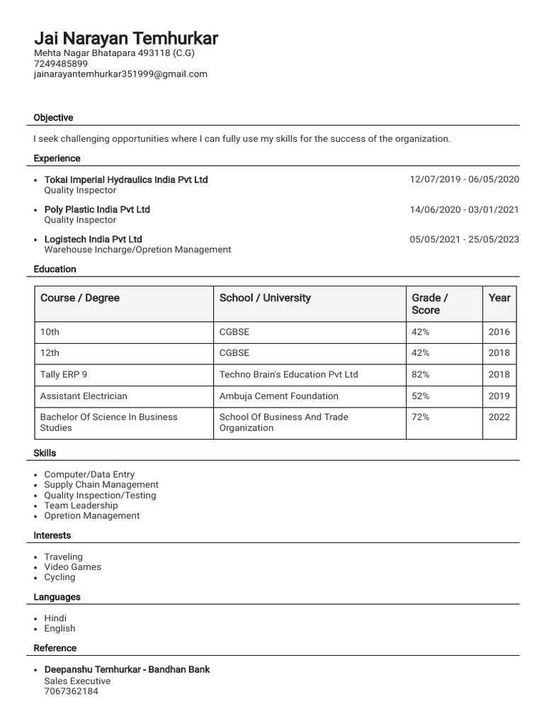 Jai Narayan Document | PDF