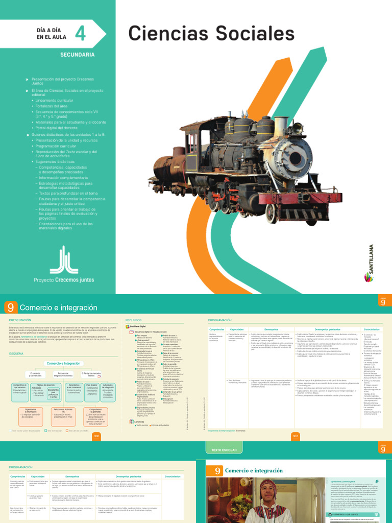 Santillana Unidad 9 4 Año Pdf Perú Comercio