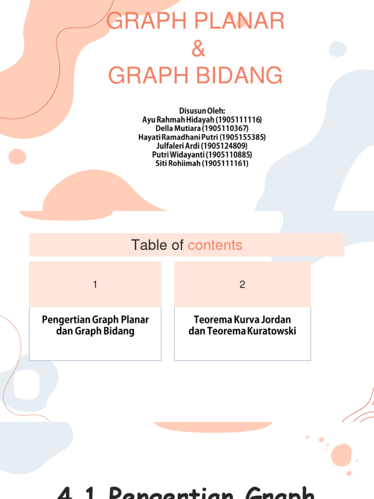 Kelompok 2.graph Planar Dan Graph Bidang | PDF