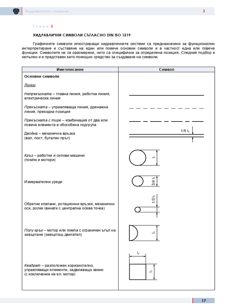 ХИДРАВЛИЧНИ СИМВОЛИ СЪГЛАСНО DIN ISO 1219 | PDF
