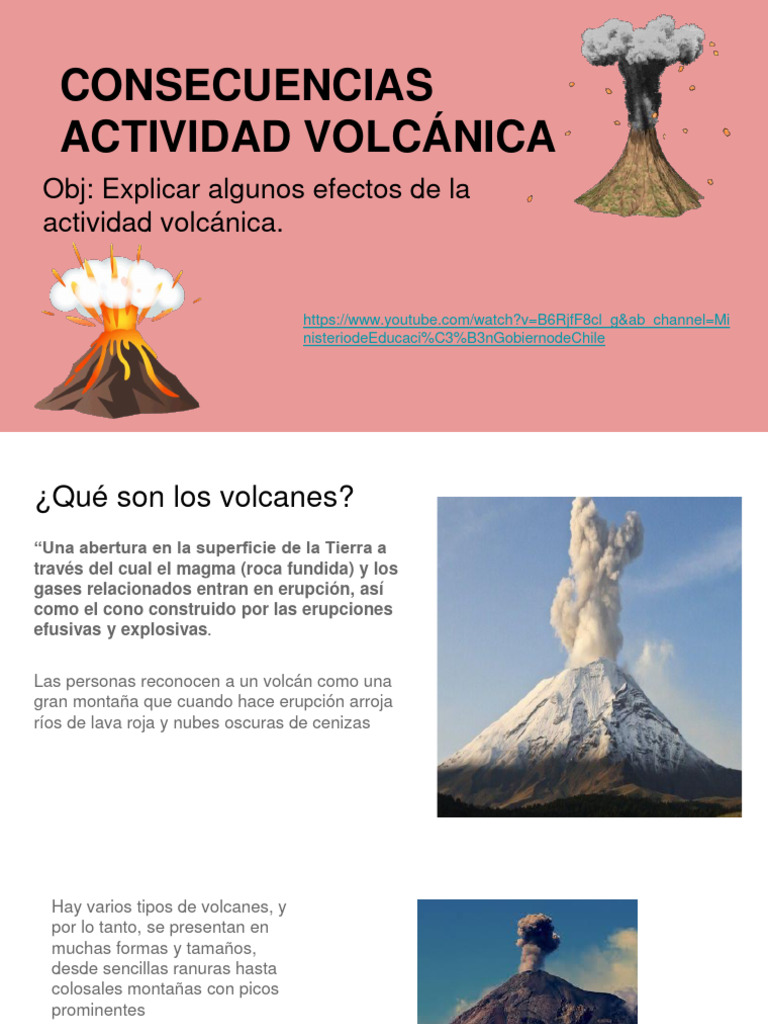 Consecuencias Actividad Volcanica | PDF | Volcán | Tipos de erupciones volcánicas