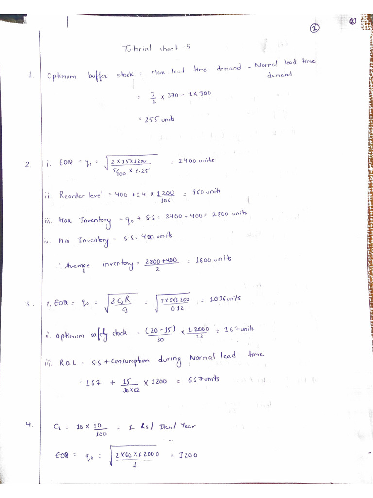 Solution_Tutorial Sheet_5 | PDF