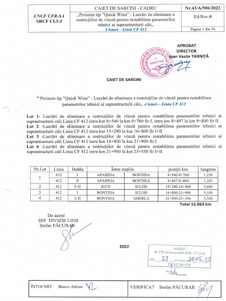 1.apahida Iclod KM 8+540-23+550 | PDF