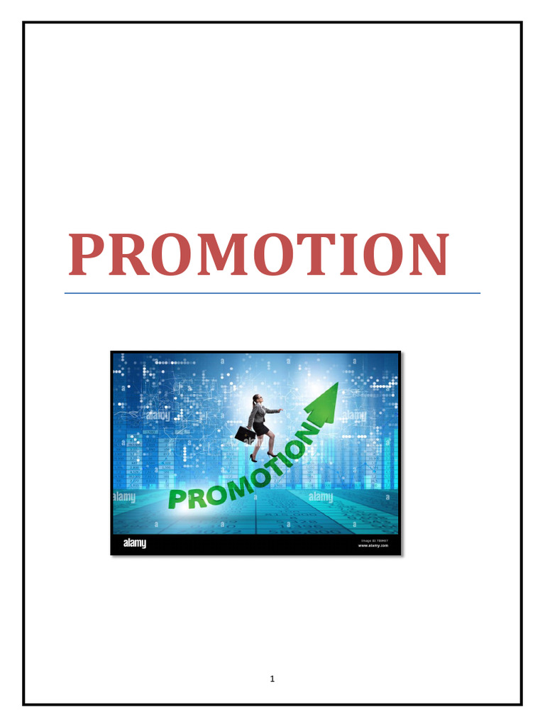 Promotion | PDF | Sales | Marketing