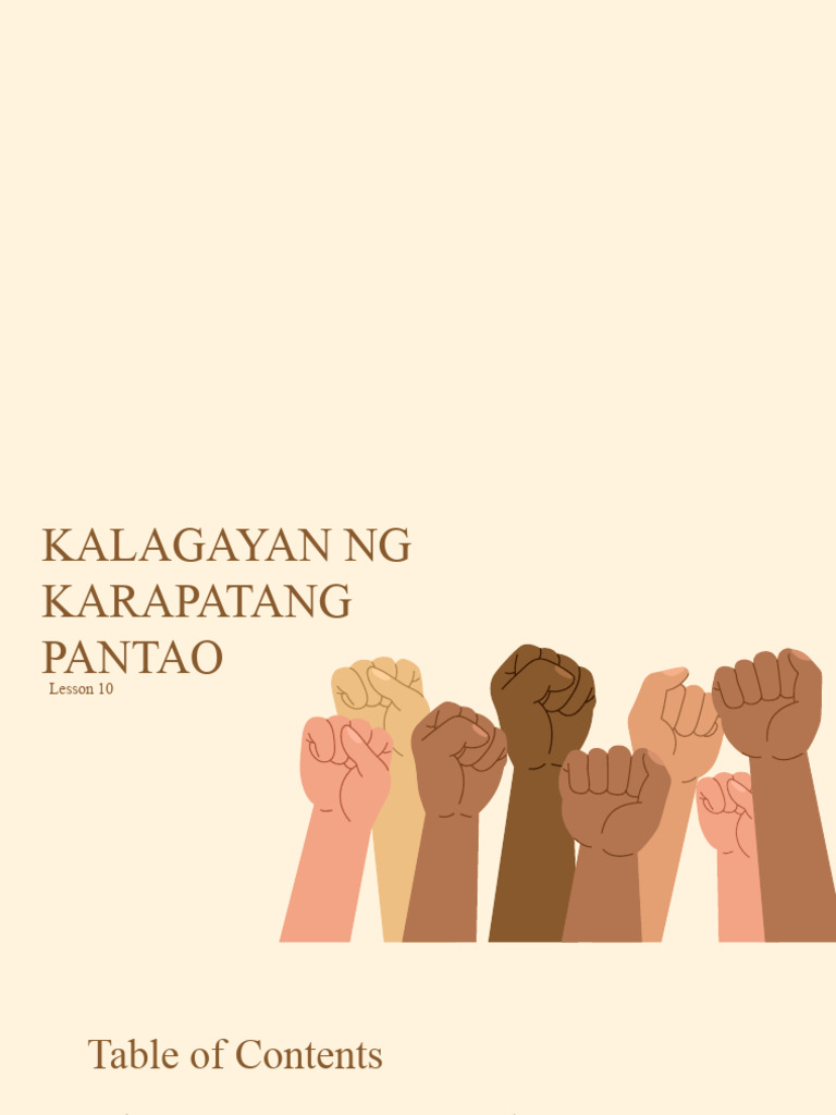 Lesson 10 Karapatang Pantao | PDF