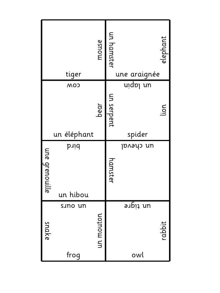 Animaux de la Tarsia | PDF