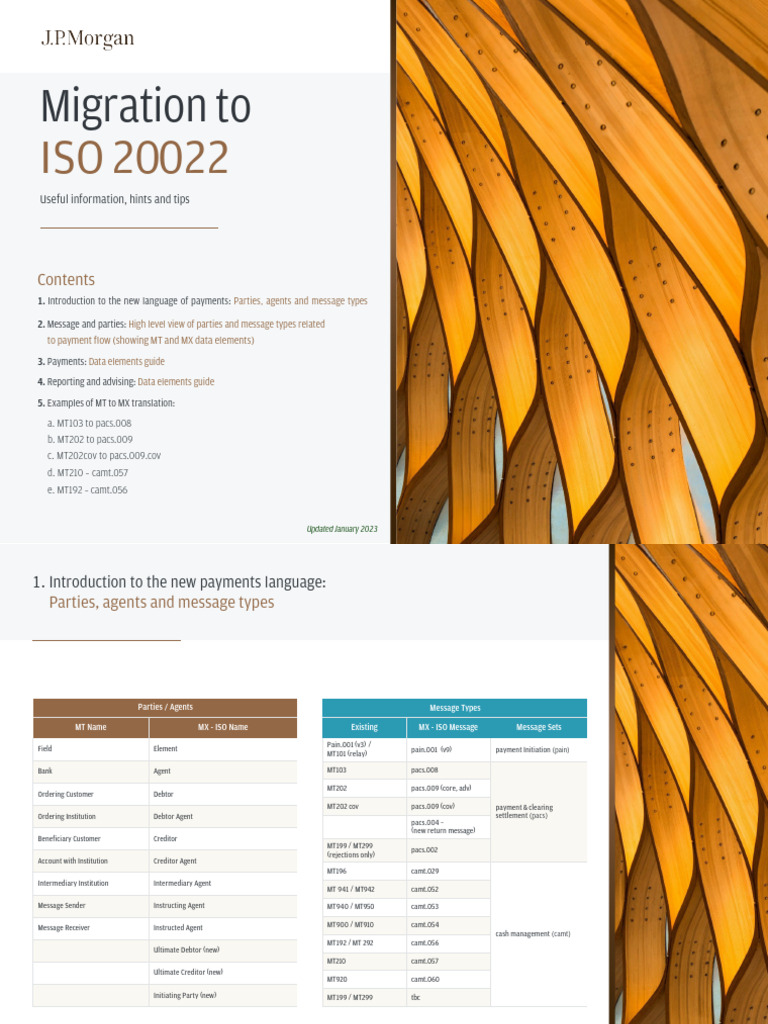 ISO 20022 Migration Guide | PDF | Money | Financial Services