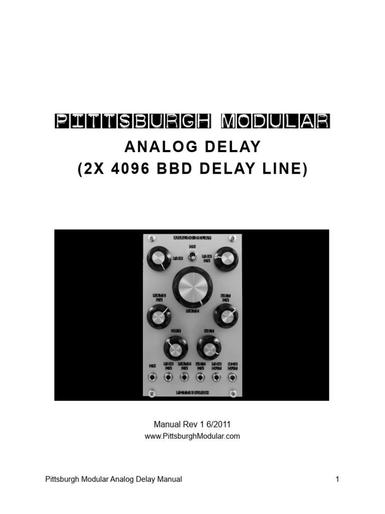 Analog Delay Pdf Computer Engineering Electronics