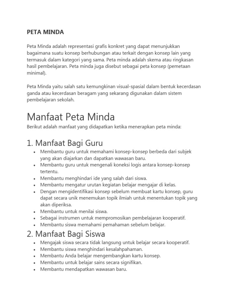 Materi Peta Minda | PDF