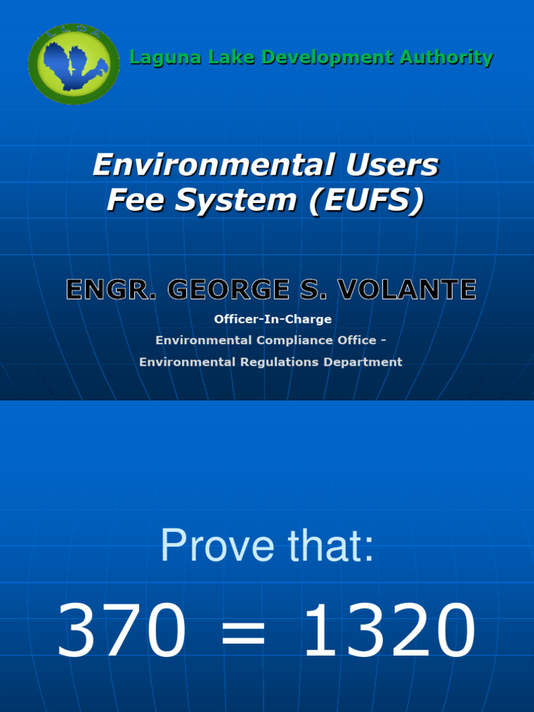 Environmental User Fee System Overview | PDF | Environment ...