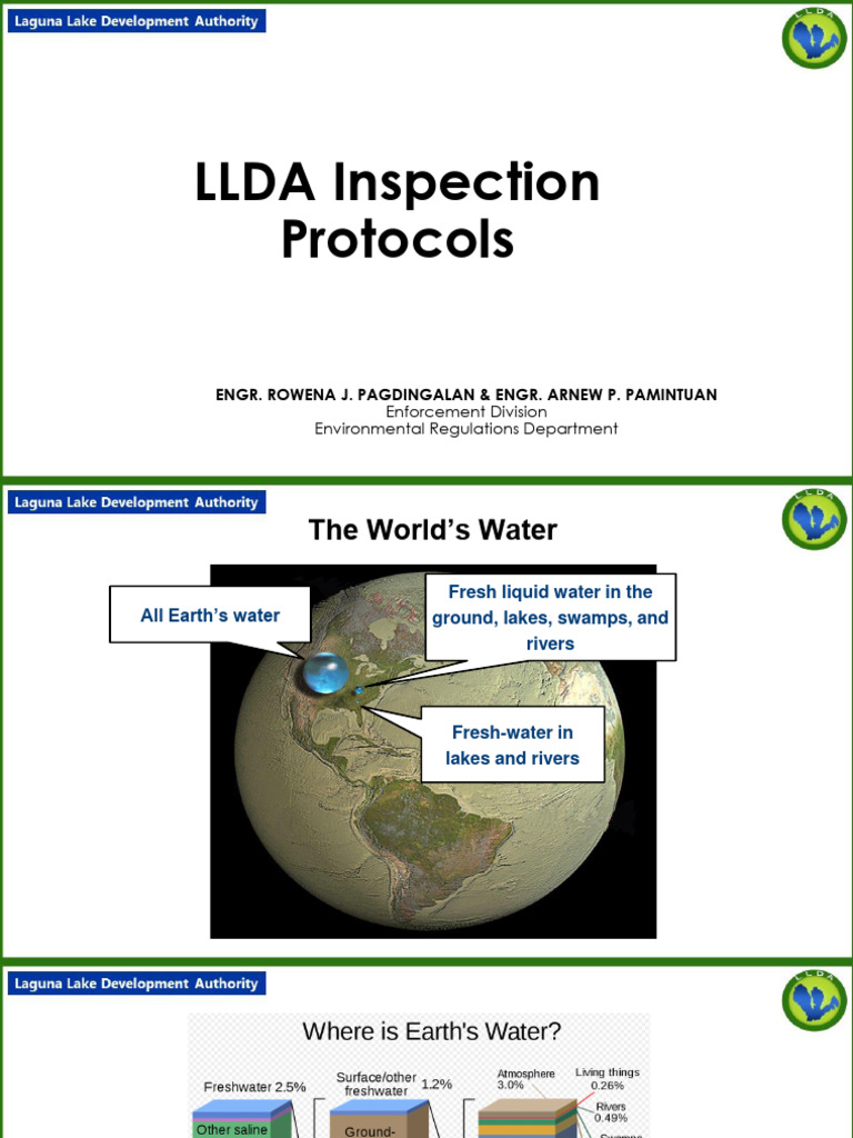 Day 2 LLDA Inspection Protocol 2023 - ED - Final | PDF | Water ...