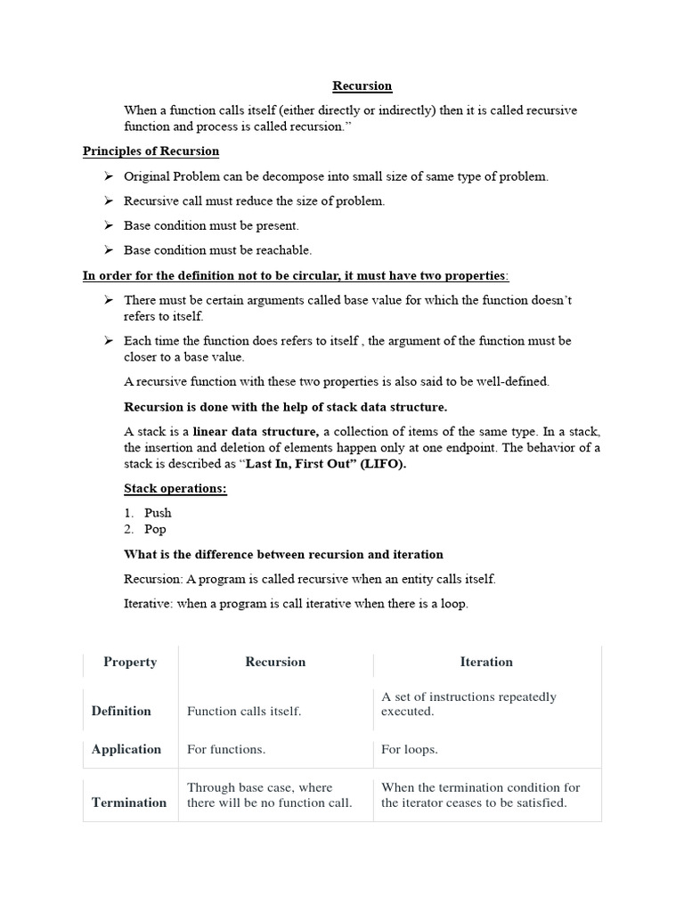 Recursion | PDF | Iteration | Control Flow Recursion | PDF | Iteration | Control Flow