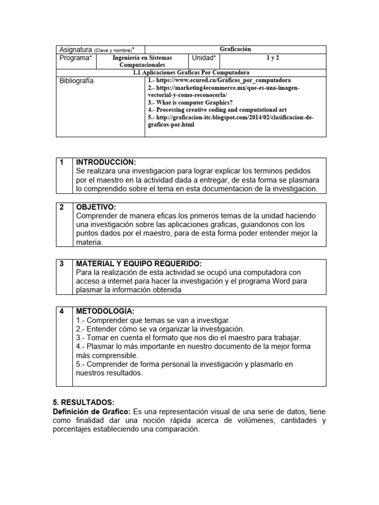 Graficación y Modelado 3D en Computación | PDF | Informática | Gráficos ...