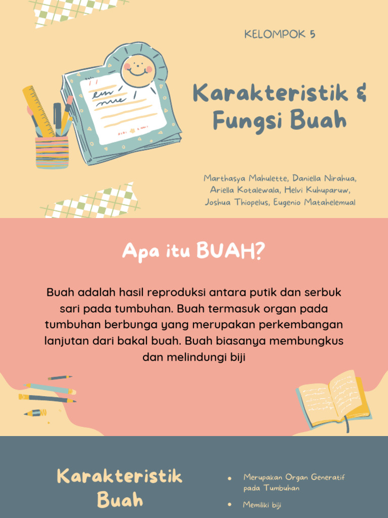 Karakteristik & Fungsi Buah | PDF