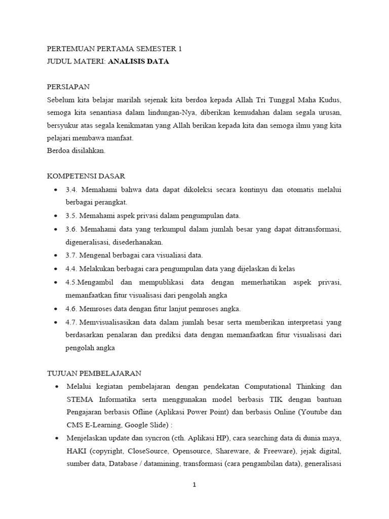 Materi Analisis Data | PDF