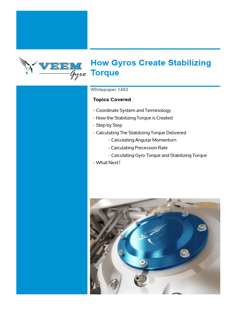White Paper 1403-How Gyros Create Stabilizing-Torque | PDF | Rotation ...