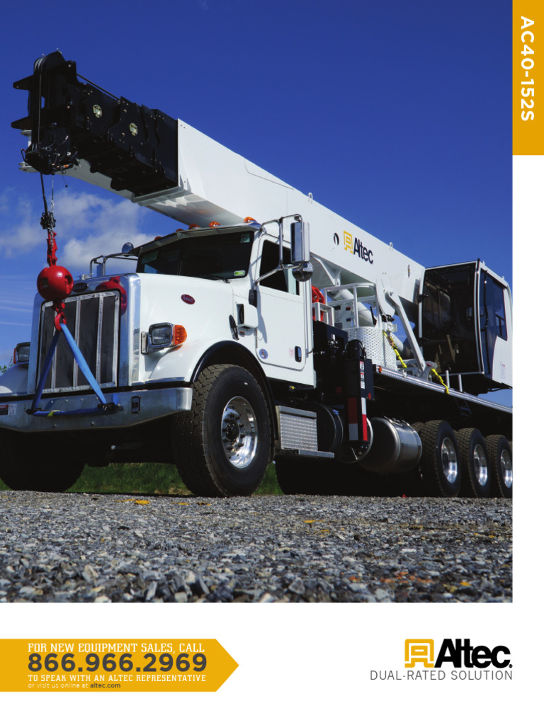 AC40-152S Literature | PDF | Crane (Machine) | Manufactured Goods