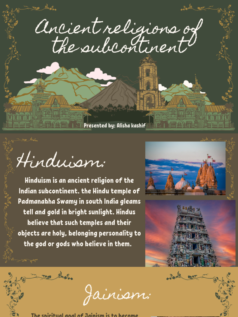 Ancient Religon of The Subcontinent - Alisha Kashif | PDF