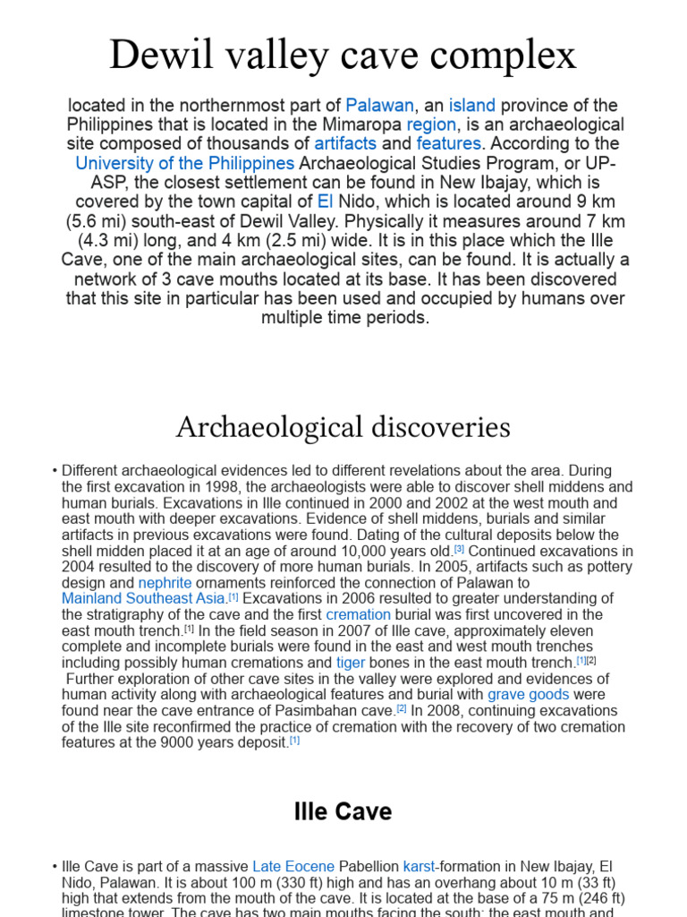 Archaeological Insights of Ille Cave | PDF | Archaeology
