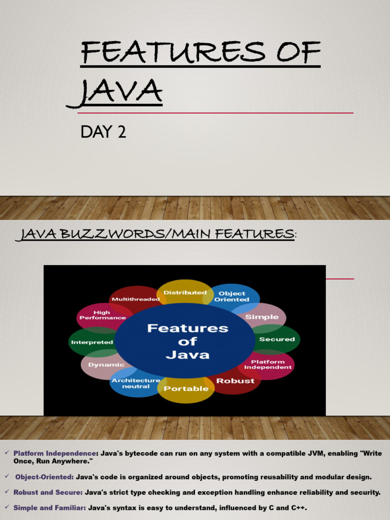 FEATURES OF JAVA - PPTM | PDF | Java Virtual Machine | Java (Programming Language)