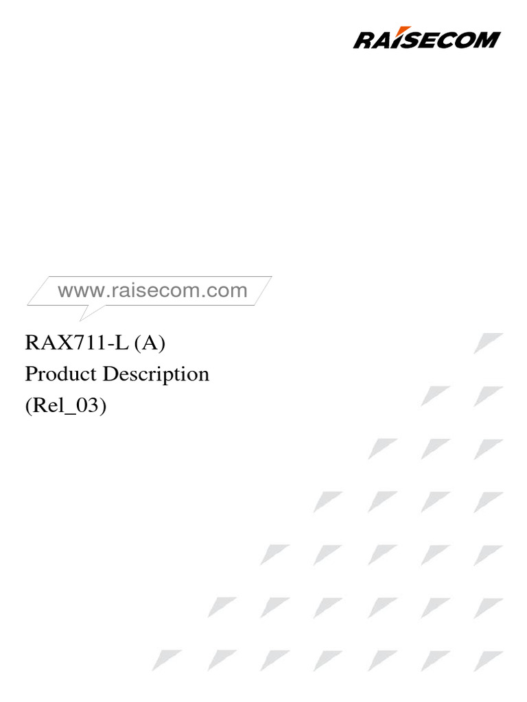 RAX711-L (A) Product Description (Rel - 03) | PDF | Computer Network ...