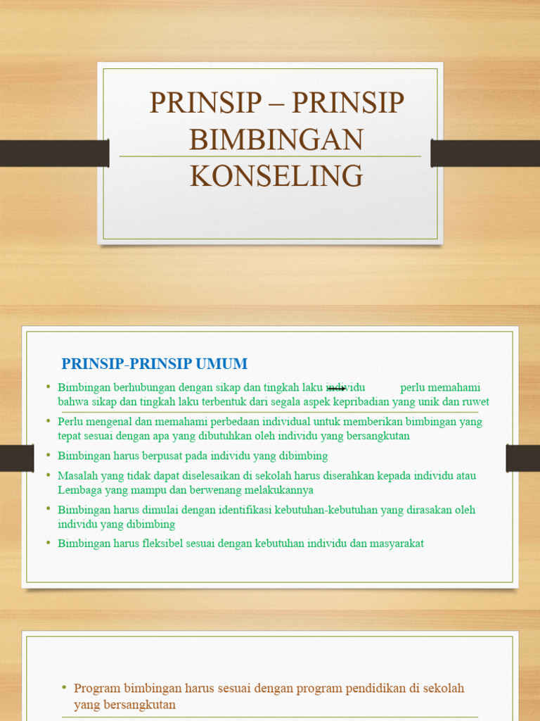 Prinsip, Asas Dan Fungsi Bimbingan Konseling | PDF Prinsip, Asas Dan Fungsi Bimbingan Konseling | PDF