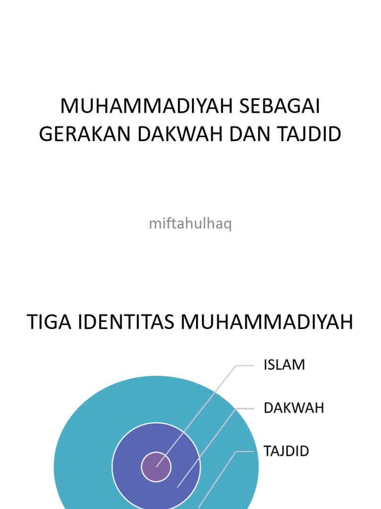 Muhammadiyah Sebagai Gerakan Dakwah Dan Tajdid | PDF