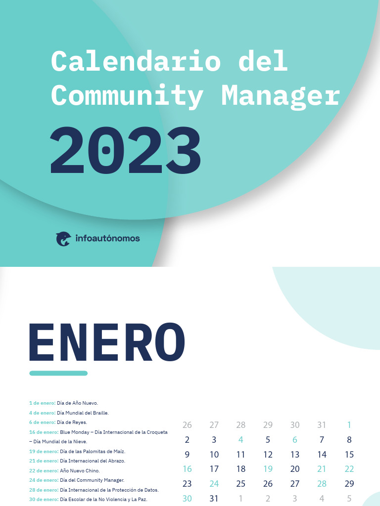 Calendario Del Community Manager 2023 Pdf