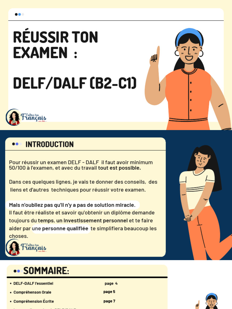 Comment Re Ussir Son Examen DELF Ou DALF 3 | PDF | Linguistique