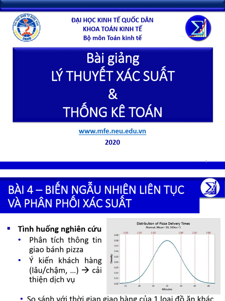 Slide - XSTK - Bài 4 - 2020 | PDF