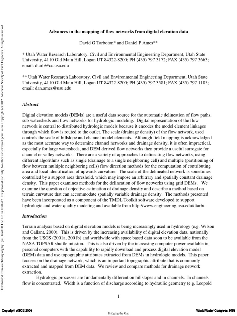 Advances_in_the_mapping_of_flow_networks | PDF | Drainage Basin ...