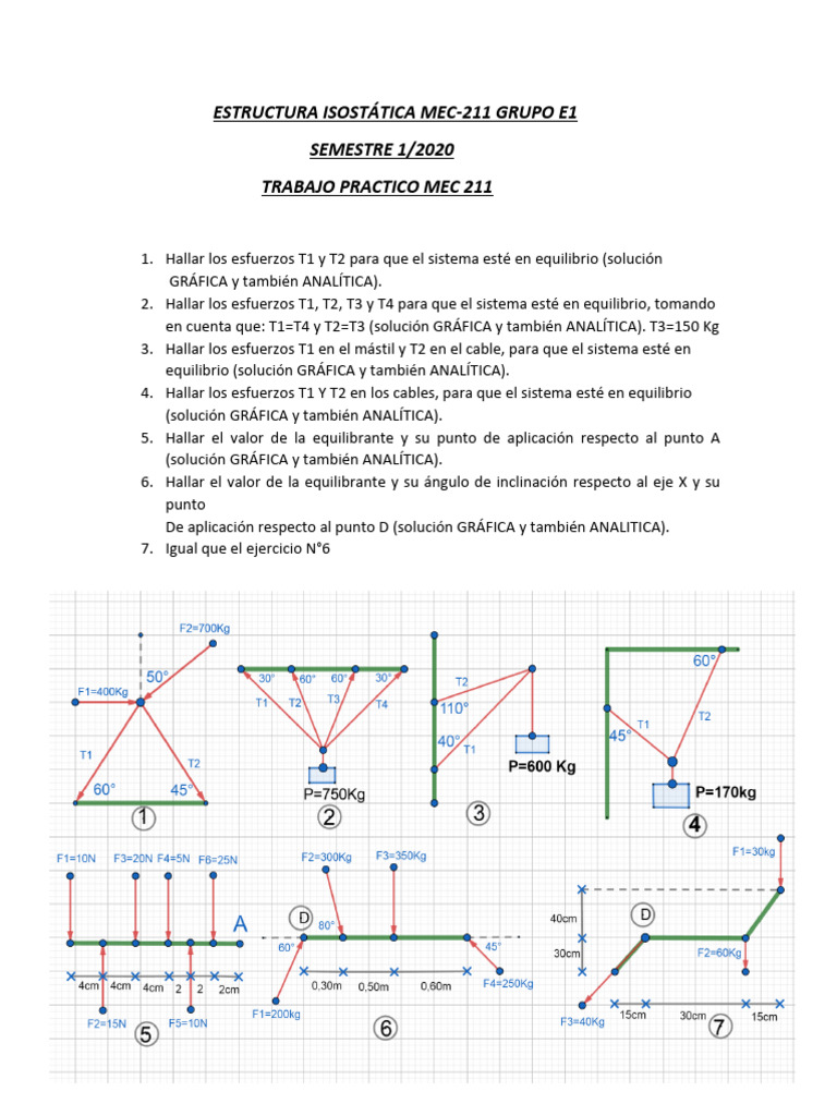 ESTRUCTURA ISOSTÁTICA Practico1 | PDF